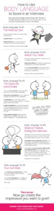 Educational infographic : How to Use Body Language to Score Big in a ...