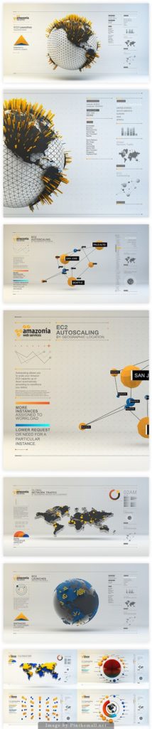 Food infographic - Cinema 4D, Graphic Elements, Dot Grid, Typography ...