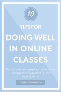 Management : 10 Tips For Doing Well In Online Classes | Students ...