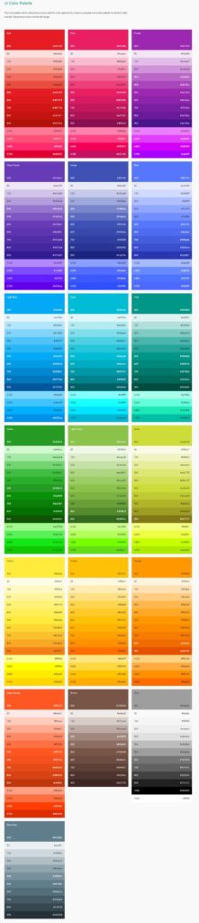 Psychology : Google's 2014 Color Palette for Material Design #google # ...