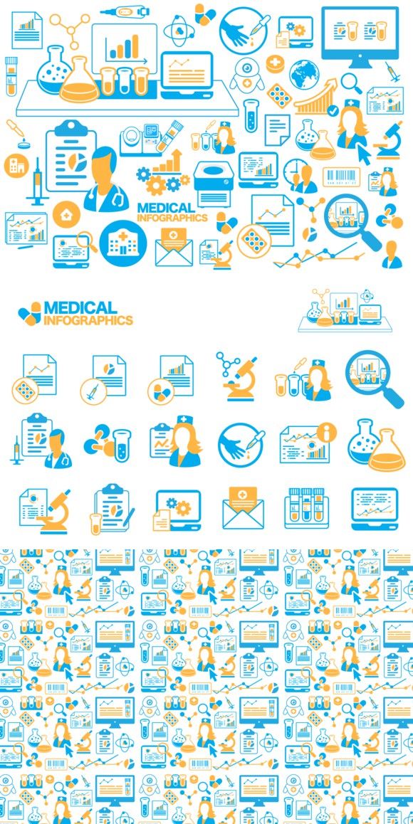 Medical infographic : Medical Infographics veÑ tor icons. Medical ...