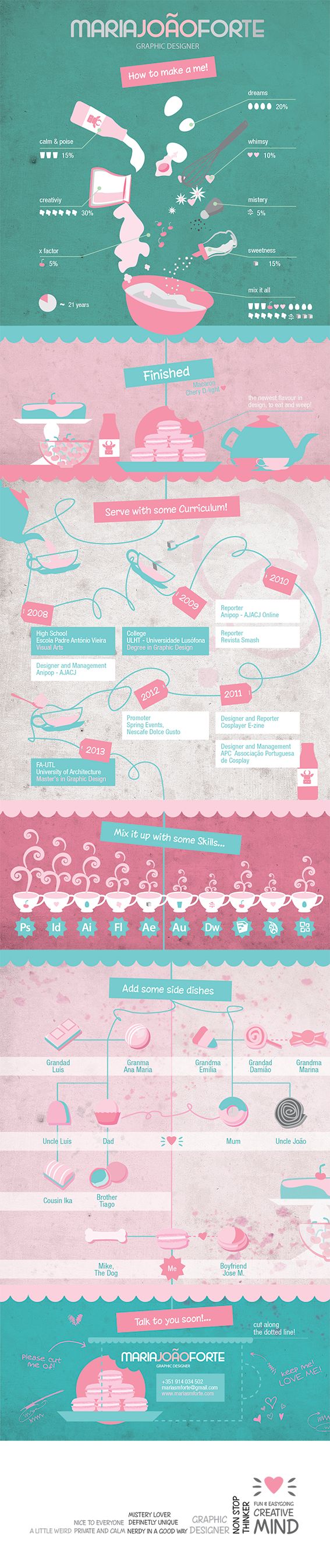 Food infographic - Macaron Personal Infographic by Maria João Forte ...