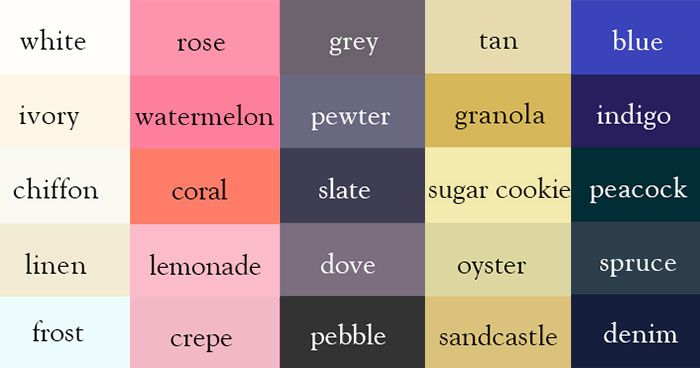 Psychology : Writer Creates “Color Thesaurus” To Help You Correctly ...