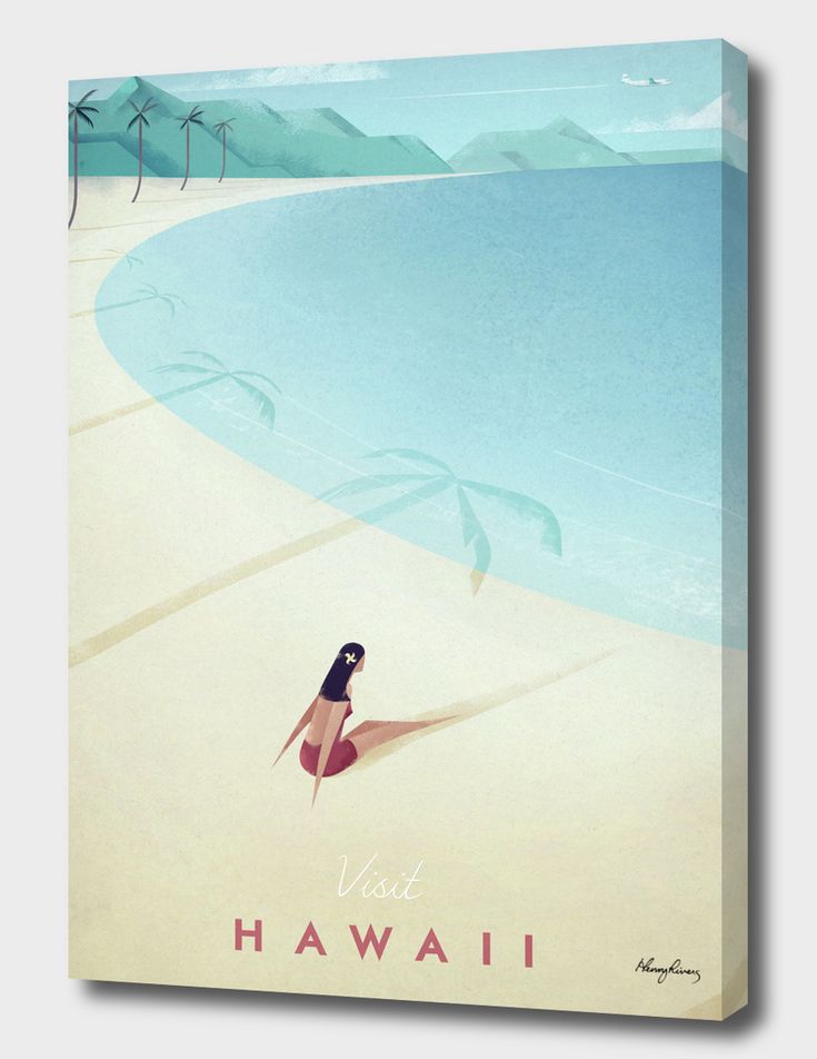 Travel infographic - «Hawaii» Canvas Print by Henry Rivers ...