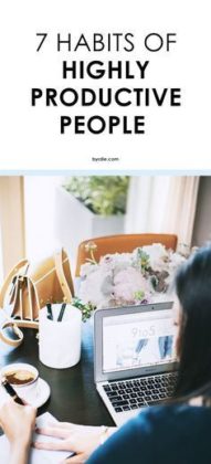 Management : 7 Daily Habits of Highly Productive People ...
