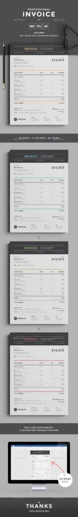 Business infographic : Invoice by design-park This professional clean ...