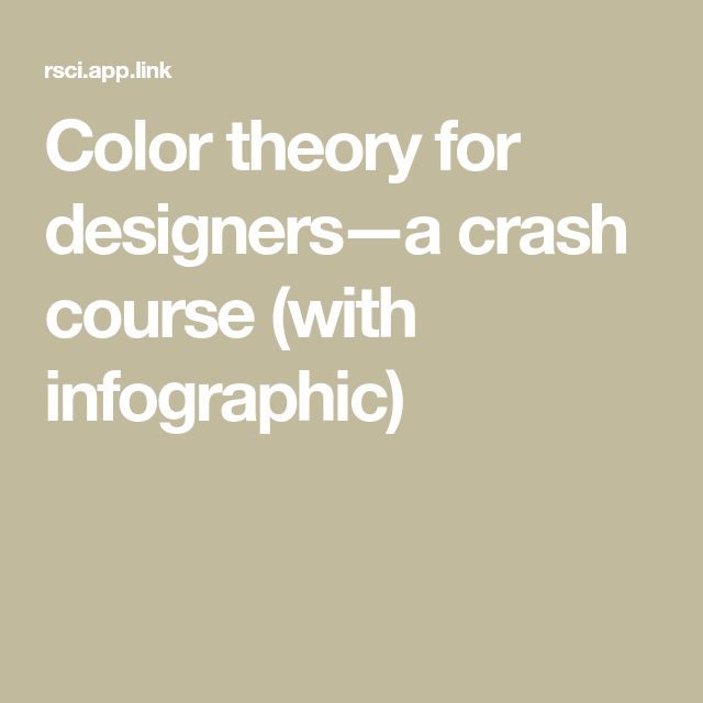 Psychology : Color theory for designers — a crash course (with ...