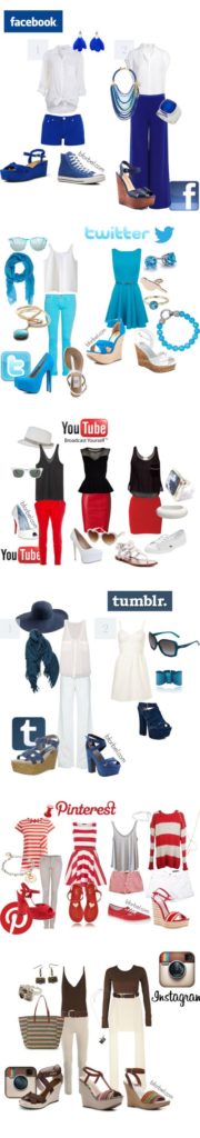 Fashion infographic : Women’s fashion inspired by social media sites ...