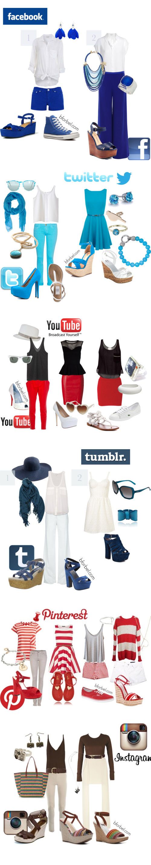 Fashion infographic : Women’s fashion inspired by social media sites ...