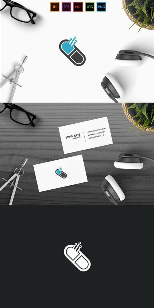 Medical infographic : Pill Tech – Extended License. Logo Templates ...