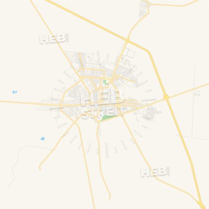 Travel infographic - Empty vector map of Fresnillo, Zacatecas, Mexico ...