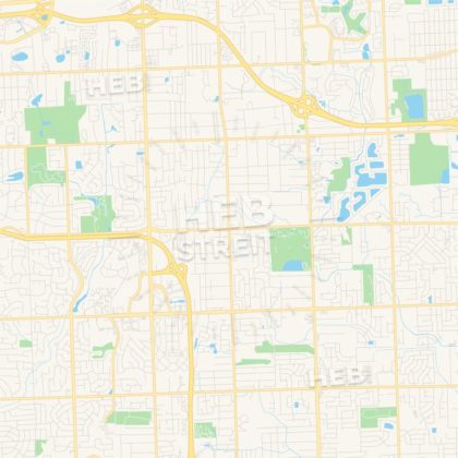 Travel infographic - Empty vector map of Troy, Michigan, USA ...