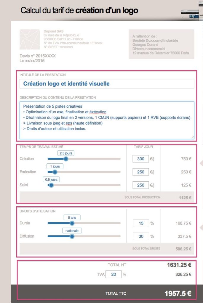 Digital Marketing : Comment calculer le tarif de création d'un logo ? - InfographicNow.com ...