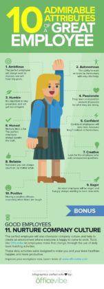 Business infographic : infographic : 10 Admirable Attributes Of A Great ...
