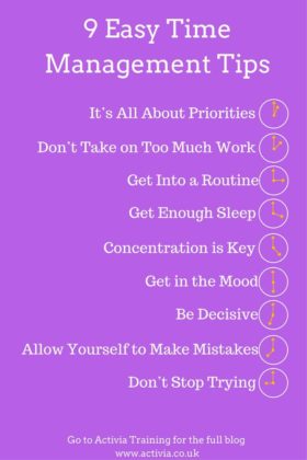 Management : 9 Easy Time Management Tips - InfographicNow.com | Your ...