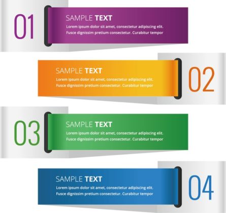 Statistics infographic : Painted Label Color Vector Digital Banners ...