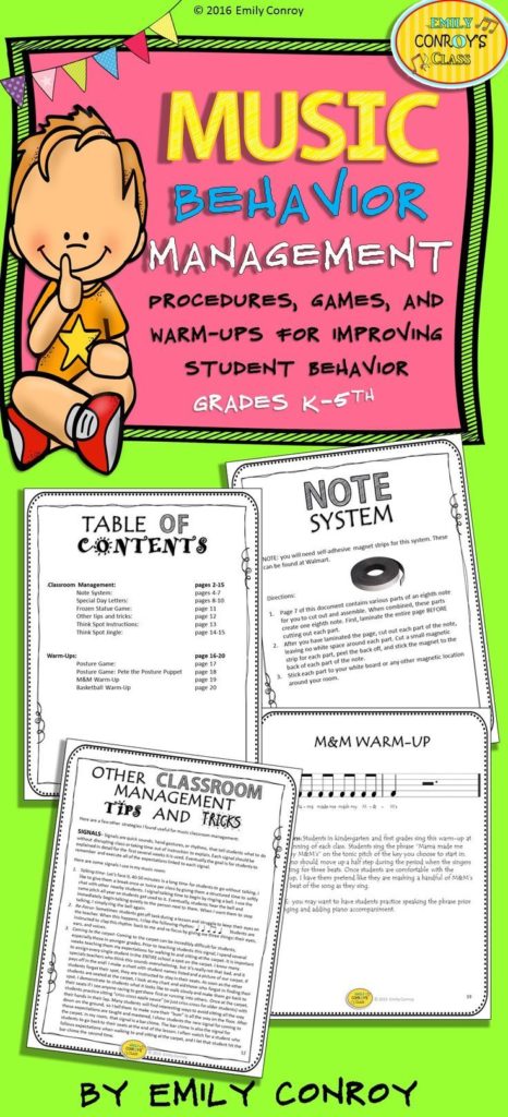 Management : Music Behavior Management (Elementary Music Classroom ...