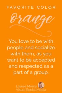 Psychology : Favorite color ORANGE? Your color personality is: You love ...