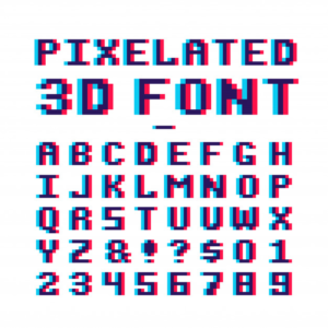 8 bit pixel art – 8 Bit Pixel Art Old School Latin Alphabet With ...