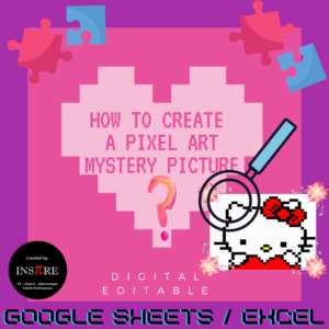 spreadsheet pixel art – How to create a Pixel Art Mystery Picture ...